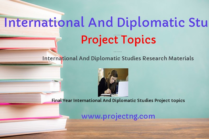 Contemporary International Relations & Diplomatic Studies Project ...